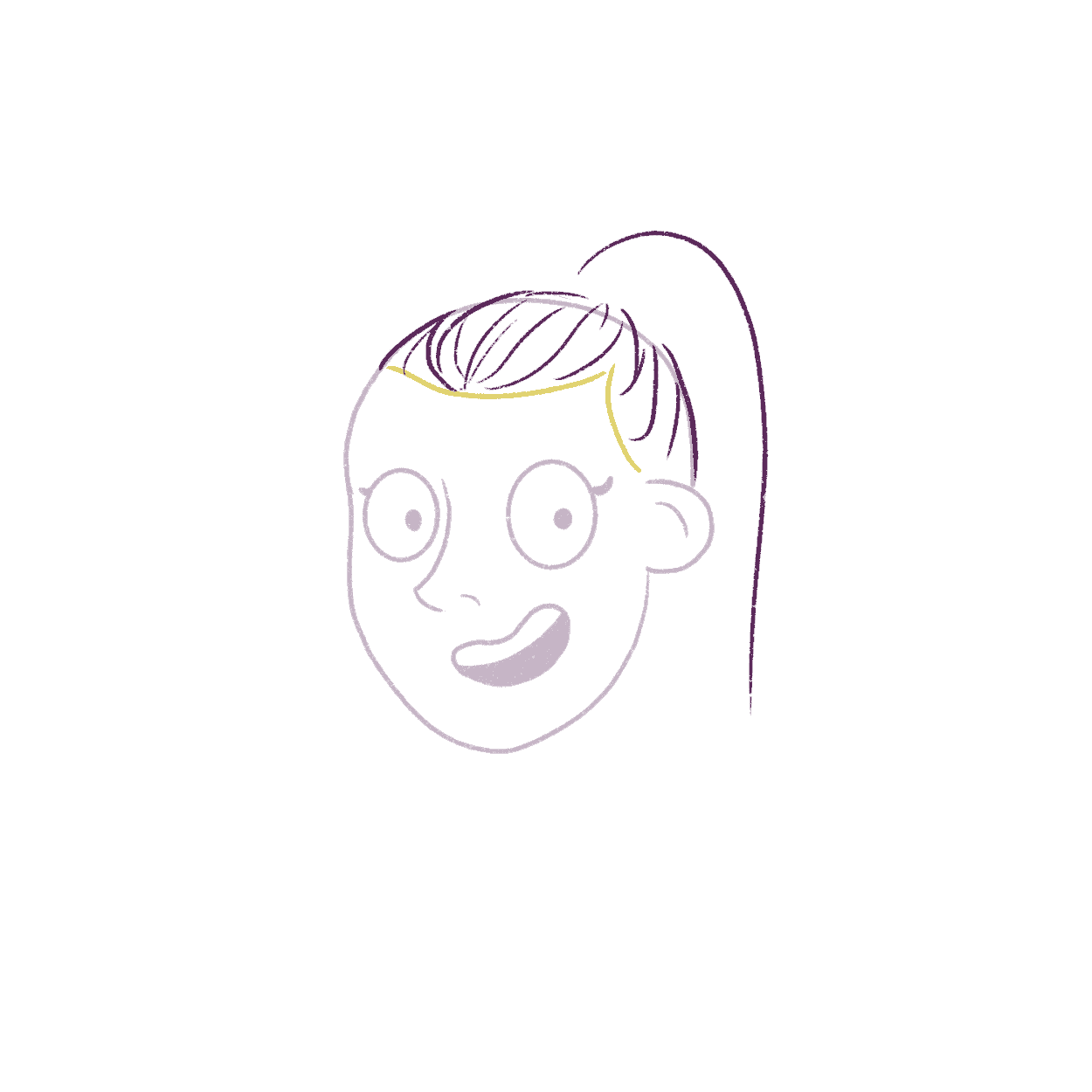 How to draw a ponytail – Draw Cartoon Style!