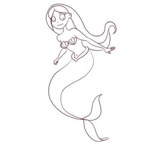 How to draw a mermaid – Draw Cartoon Style!