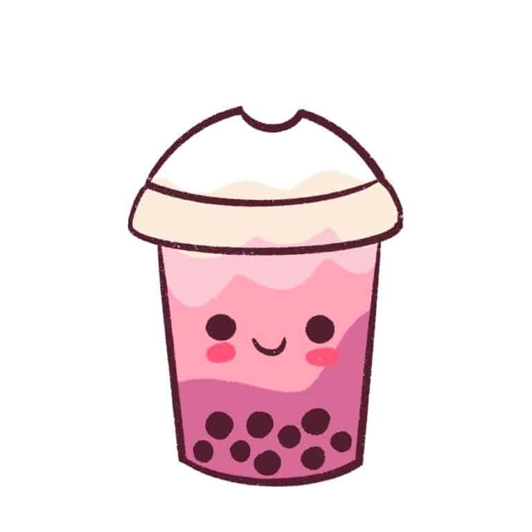 How to draw boba tea – Draw Cartoon Style!