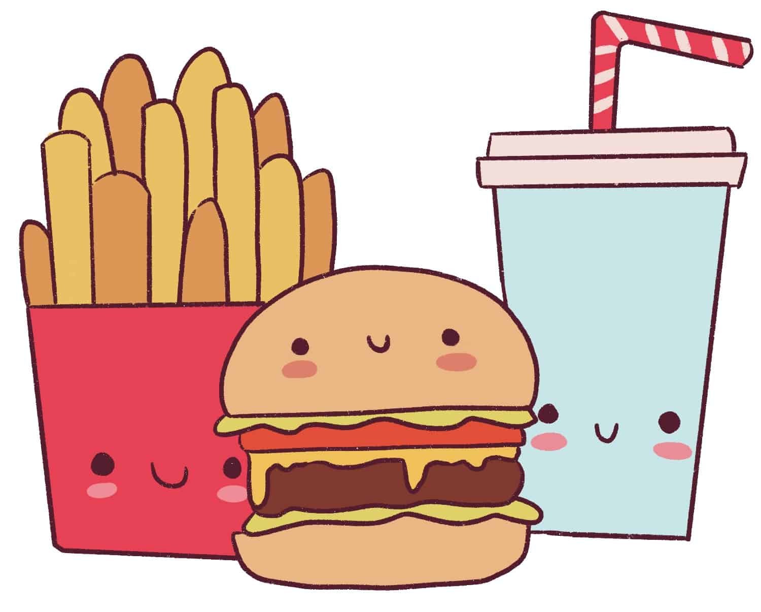 How to draw cute junk food – Draw Cartoon Style!