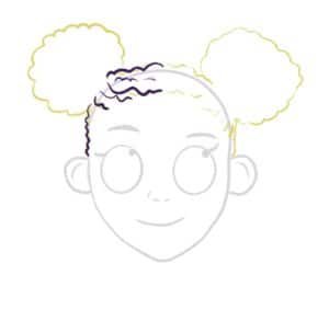 How to draw space buns – Draw Cartoon Style!