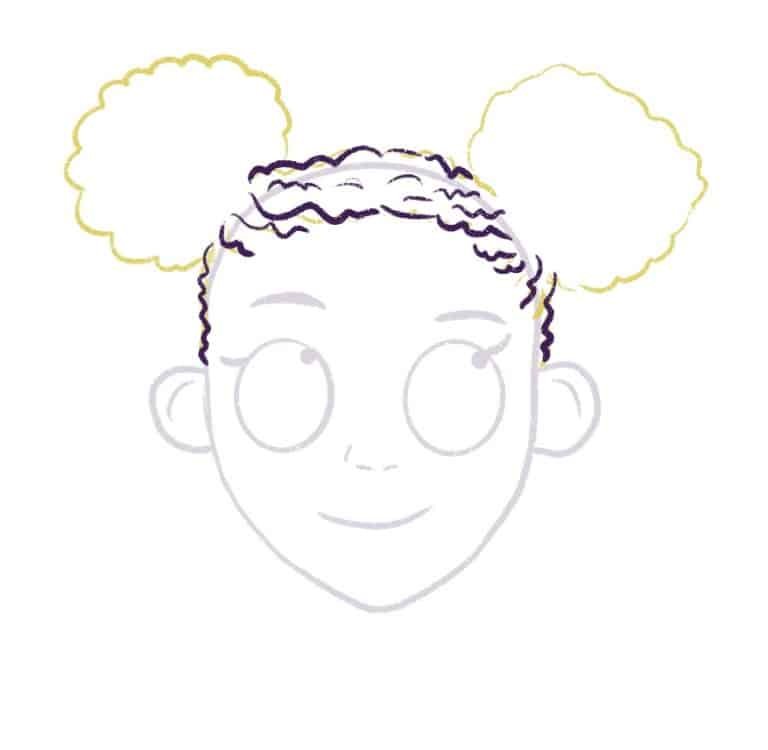 How to draw space buns – Draw Cartoon Style!