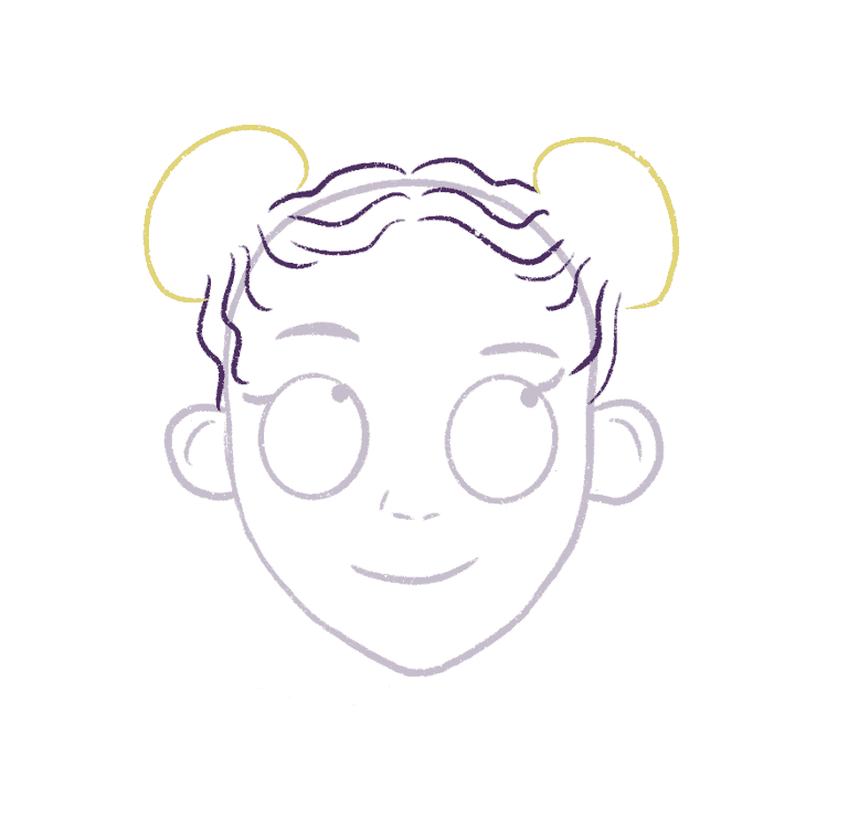 How to draw space buns – Draw Cartoon Style!
