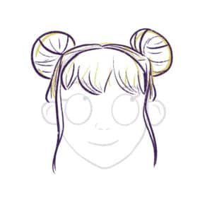 How to draw space buns – Draw Cartoon Style!