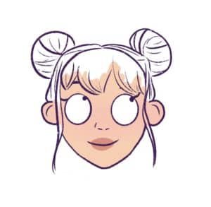 How to draw space buns – Draw Cartoon Style!