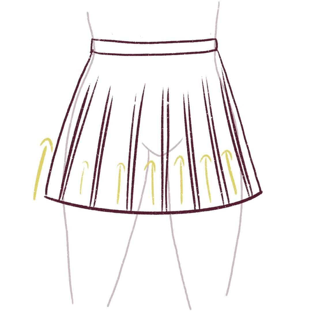 How to draw a pleated skirt (for anime) – Draw Cartoon Style!