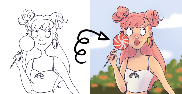 How to Color Digital Art for Beginners (Step by Step + Video) – Draw ...