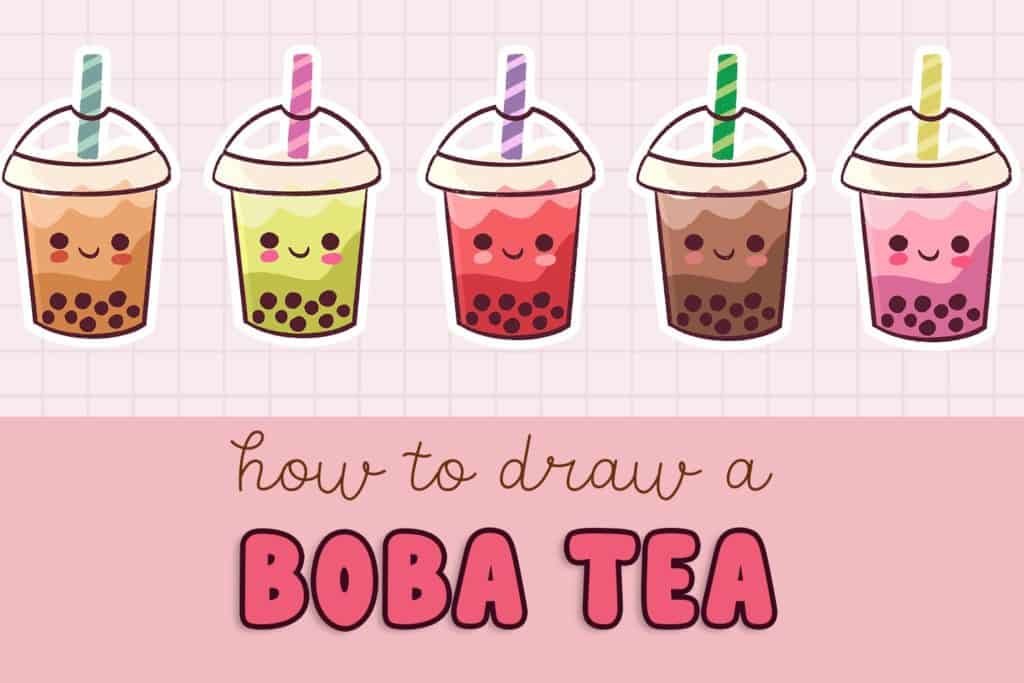 How To Draw A Boba Tea Easy Step By Step Tutorial