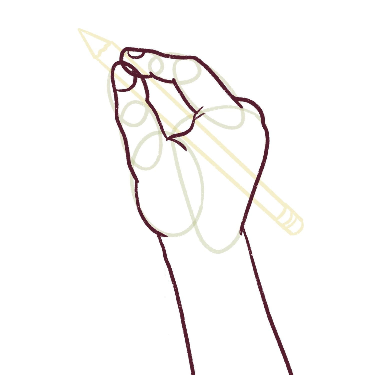 How to draw a hand holding a pencil – Draw Cartoon Style!