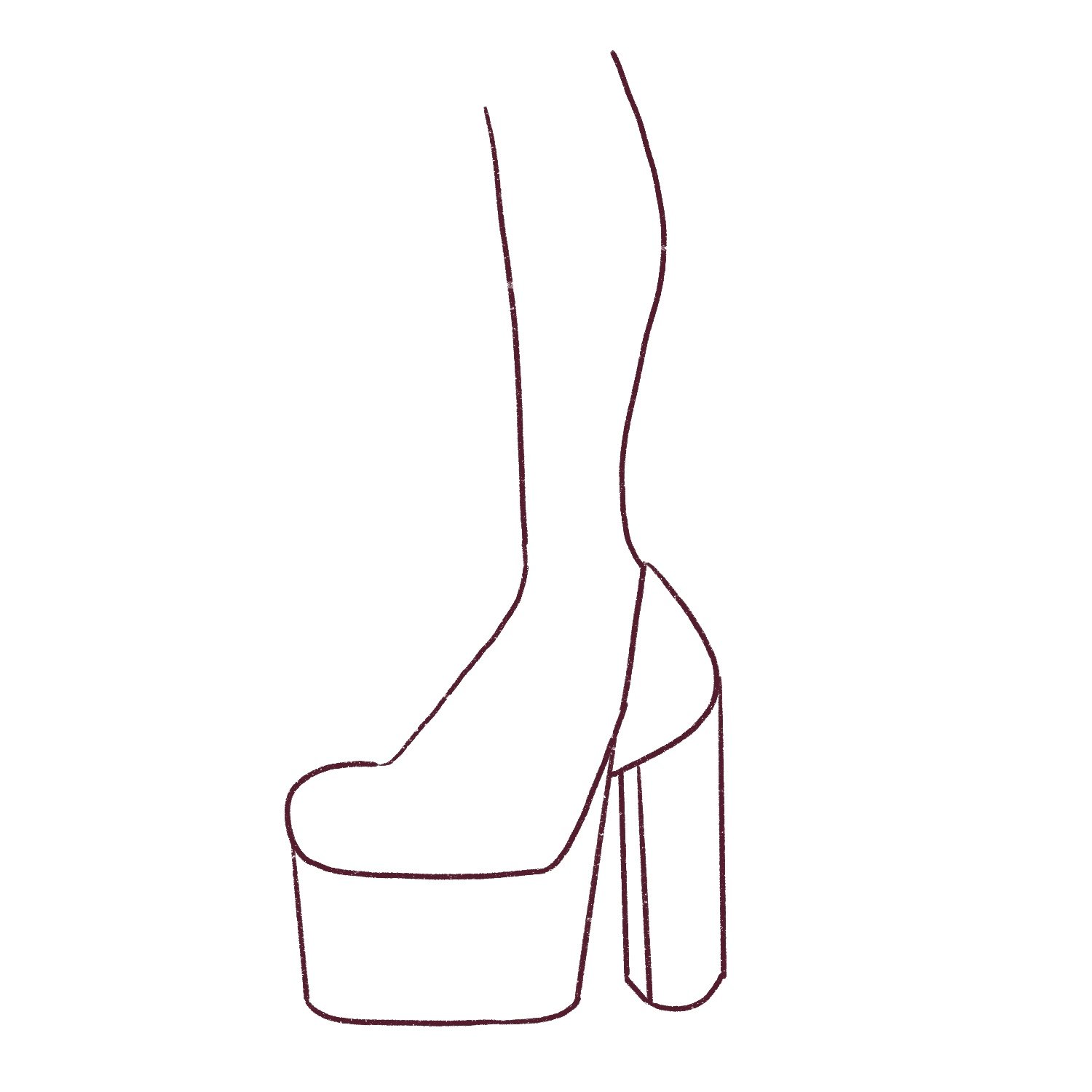How to draw platform heels – Draw Cartoon Style!