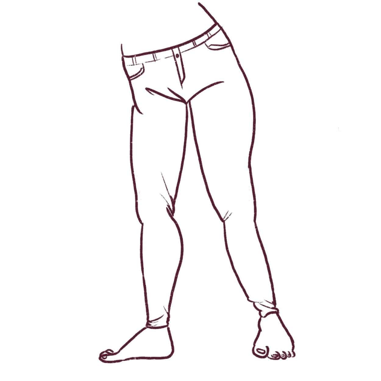 How to draw skinny jeans – Draw Cartoon Style!