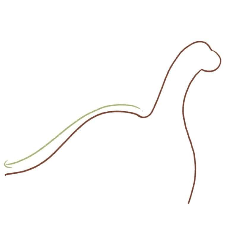 How to draw a long neck dinosaur – Draw Cartoon Style!