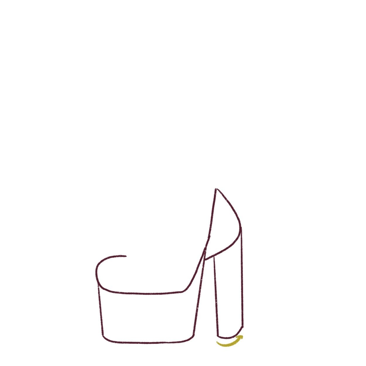 How to draw platform heels – Draw Cartoon Style!