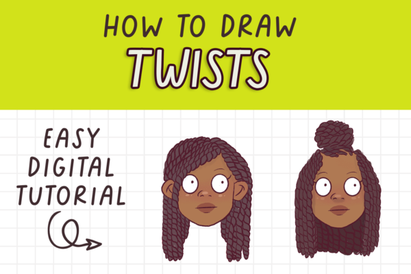 How to Draw Twists Step by Step (Easy Beginner Tutorial) – Draw Cartoon ...