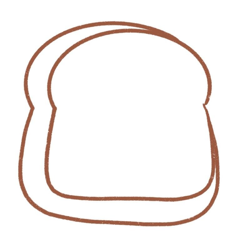 How to Draw a Kawaii Toast – Draw Cartoon Style!