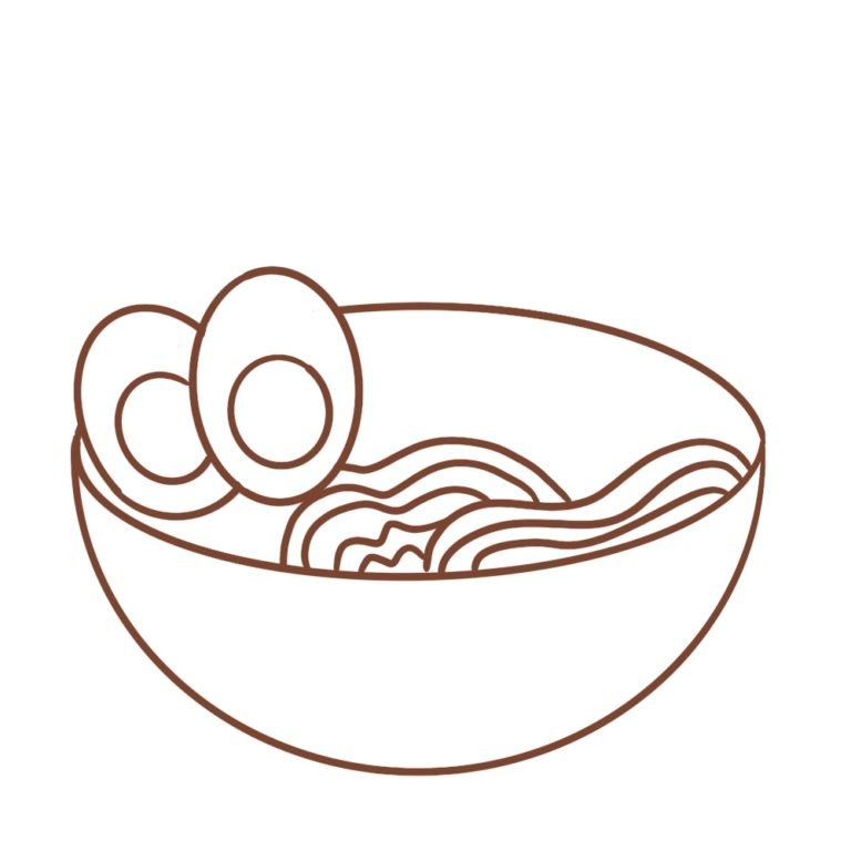 How to Draw Ramen Noodles Step by Step – Draw Cartoon Style!