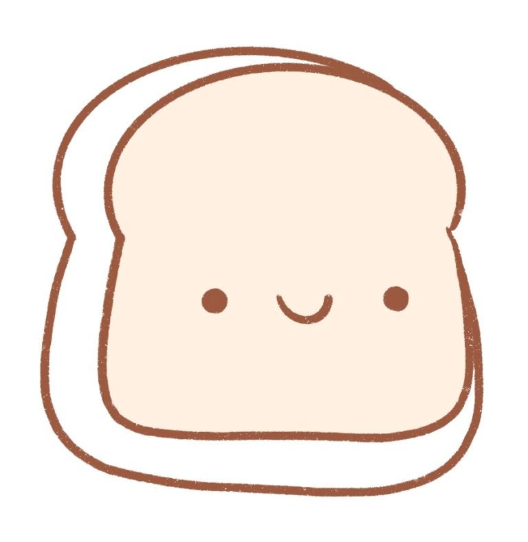 How to Draw a Kawaii Toast – Draw Cartoon Style!
