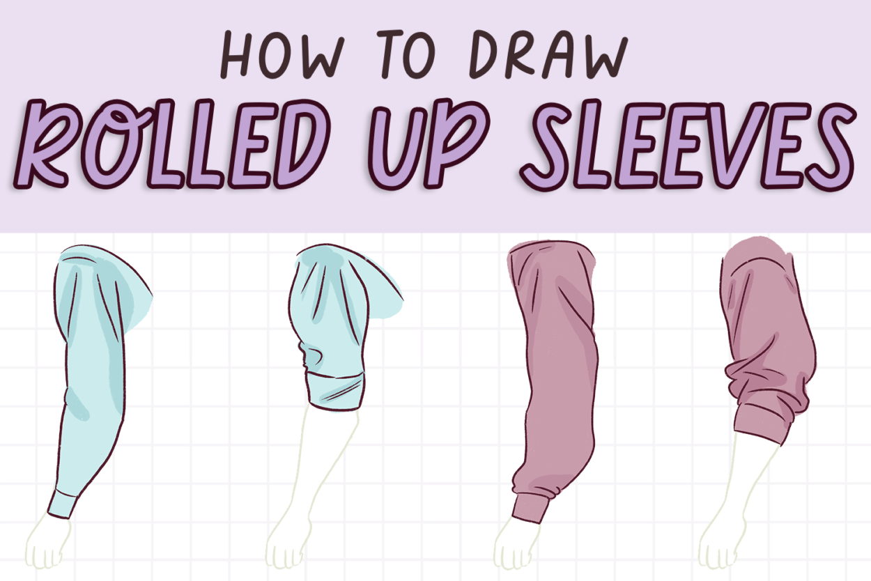 How to Draw Rolled Up Sleeves – Step by Step – Draw Cartoon Style!