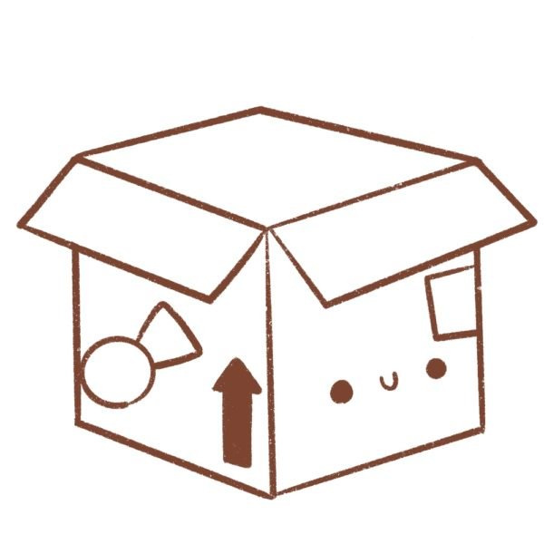 How to Draw a Cute Cardboard Box – Draw Cartoon Style!
