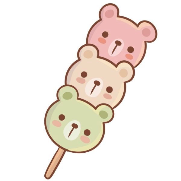 How to Draw Cute Kawaii Dangos – Draw Cartoon Style!