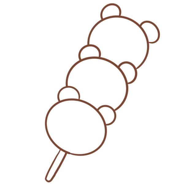 How to Draw Cute Kawaii Dangos – Draw Cartoon Style!