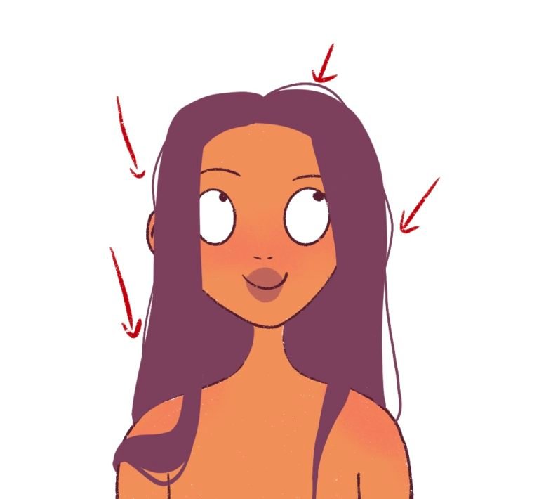 How to Draw Straight Hair on Procreate [Easy Beginner Tutorial] – Draw ...