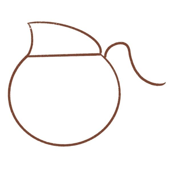 How to Draw a Cute Coffee Pot – Draw Cartoon Style!