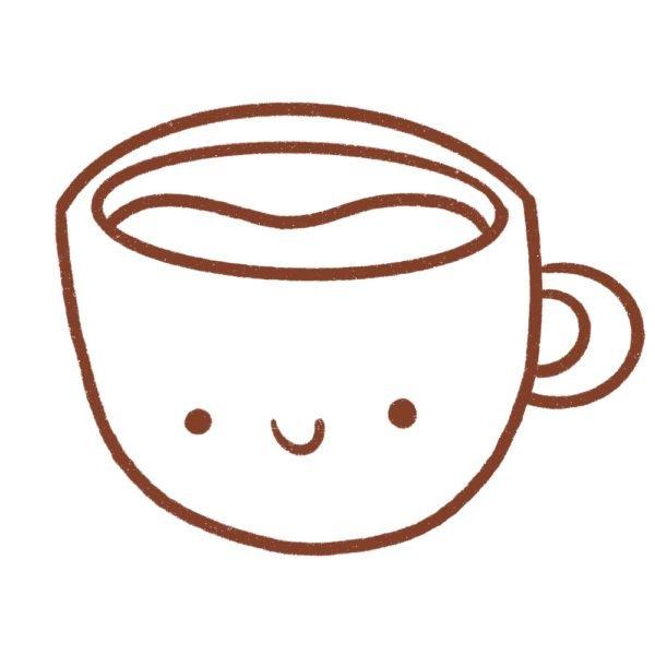 How to Draw a Cute Kawaii Coffee Cup – Draw Cartoon Style!
