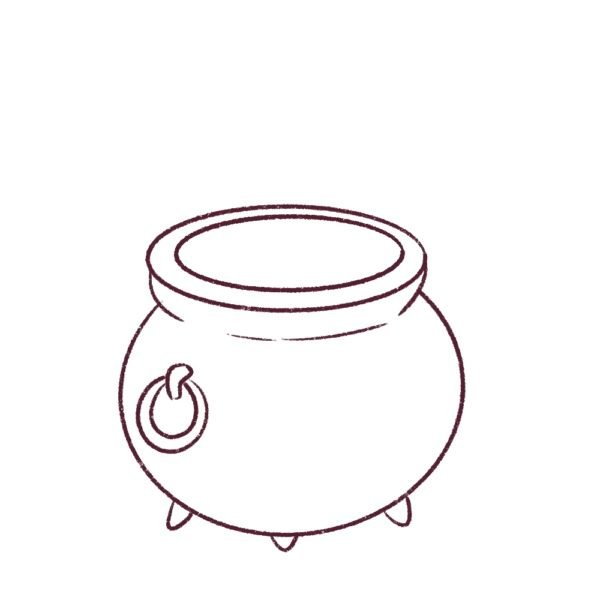 How to Draw a Witch’s Pot/Cauldron – Draw Cartoon Style!