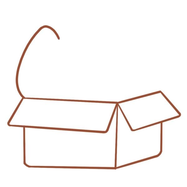 How to Draw a Cute Cat in a Box – Easy Step by Step – Draw Cartoon Style!