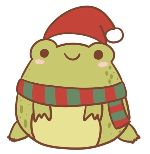 How to Draw a Christmas Frog – Draw Cartoon Style!