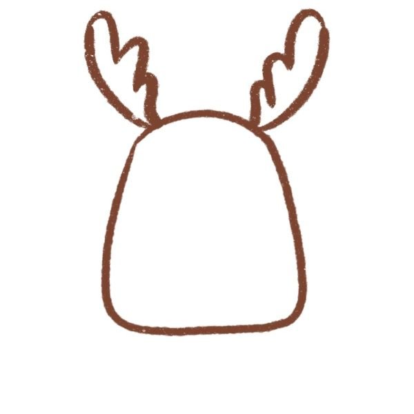 How to Draw Rudolph the Red Nose Reindeer face – Draw Cartoon Style!