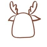 How to Draw Rudolph the Red Nose Reindeer face – Draw Cartoon Style!