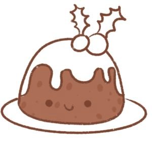 How to Draw Christmas Pudding – Draw Cartoon Style!