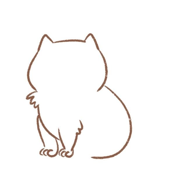 How to Draw a Cat with a Fluffy Tail – Draw Cartoon Style!