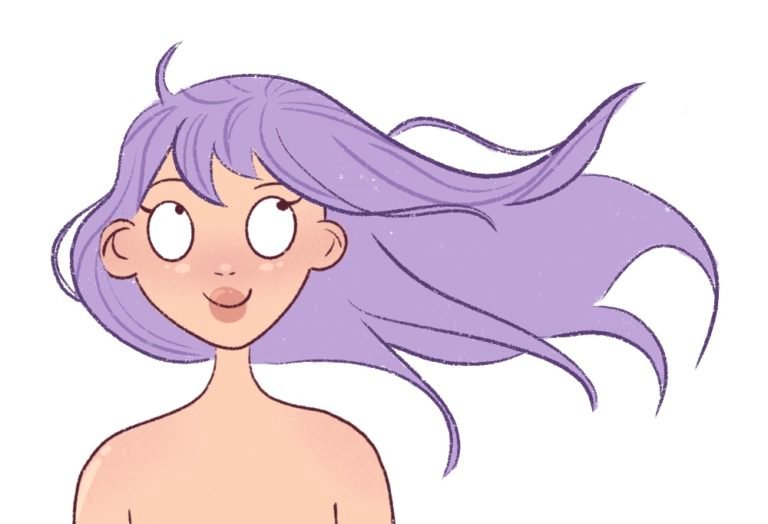 How to Draw Hair in the Wind on Procreate [Easy Beginner Tutorial ...