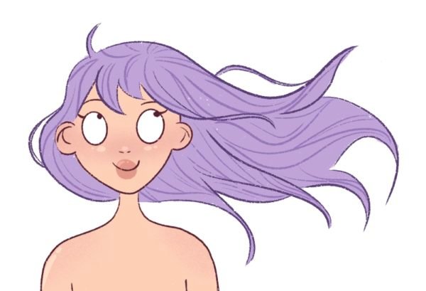 How to Draw Hair in the Wind on Procreate [Easy Beginner Tutorial ...