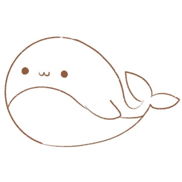 How to Draw a Cute Kawaii Whale – Draw Cartoon Style!