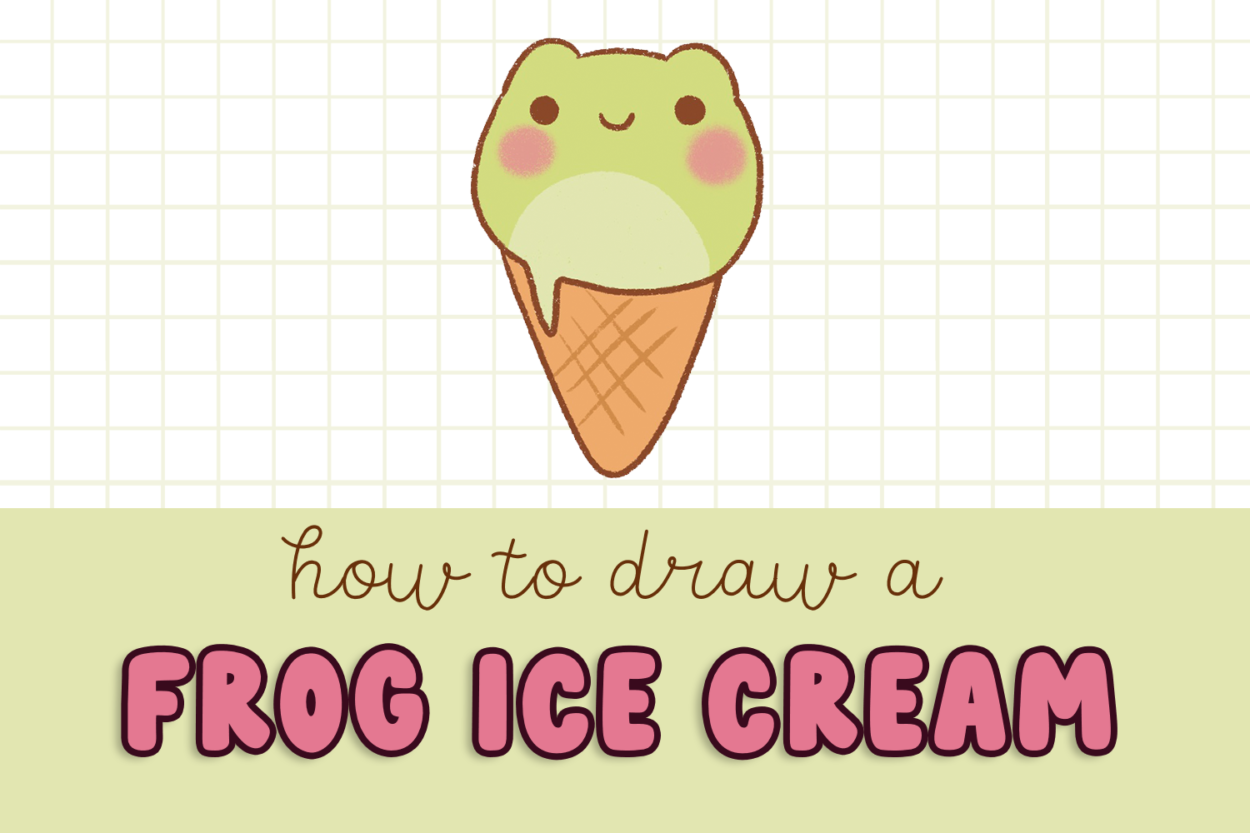 How To Draw A Frog Ice Cream Draw Cartoon Style How To Draw A Frog Ice Cream Draw Cartoon Style