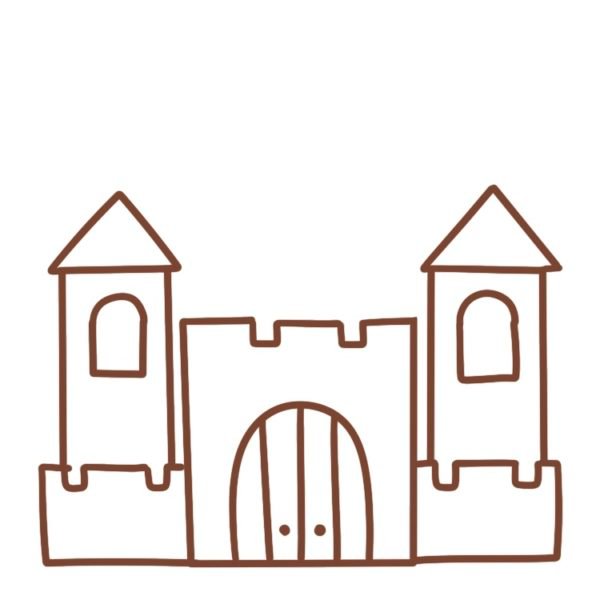 How to Draw an Easy Castle Drawing – Draw Cartoon Style!