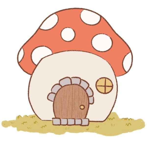 Easy Mushroom House Drawing for Beginners – Draw Cartoon Style!