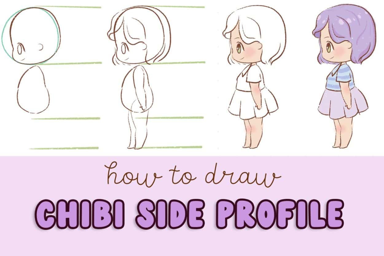 How To Draw A Chibi Side Profile Draw Cartoon Style 