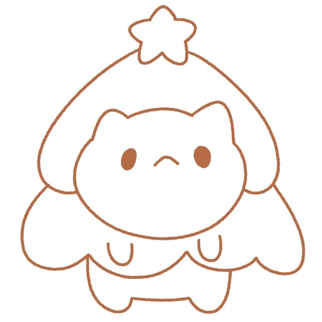 How to Draw Christmas Mochi – Draw Cartoon Style!