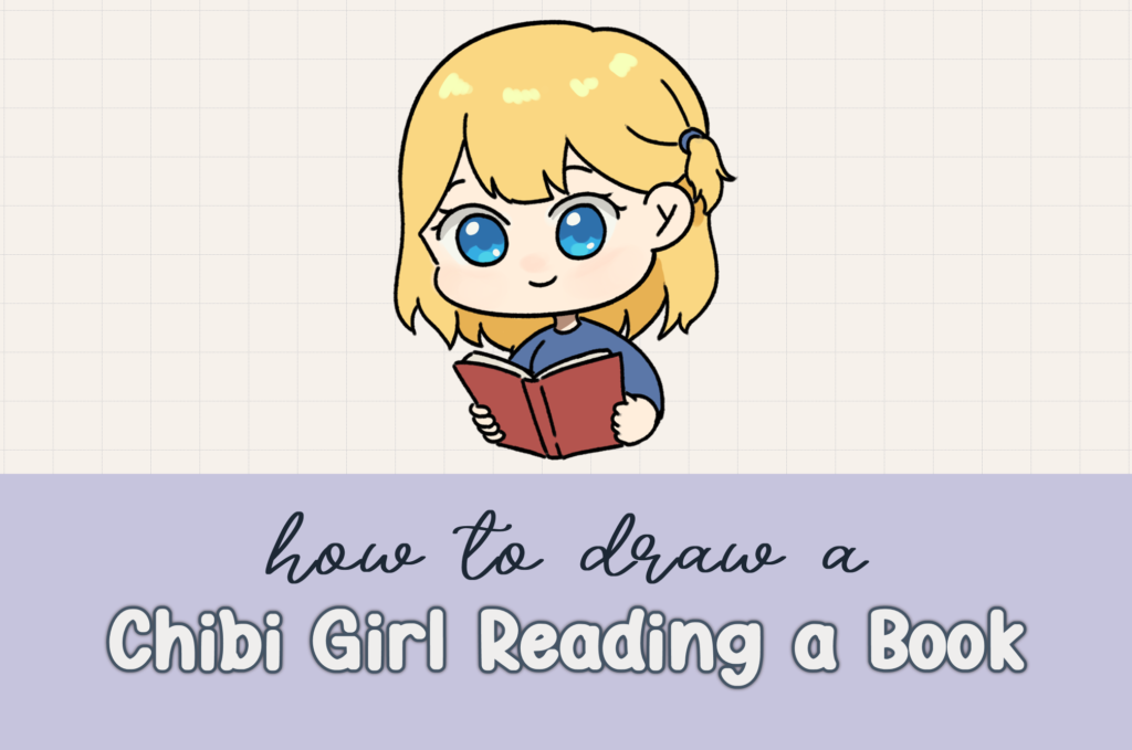 How to Draw a Chibi Girl Reading a Book – Adorable Character Drawing ...